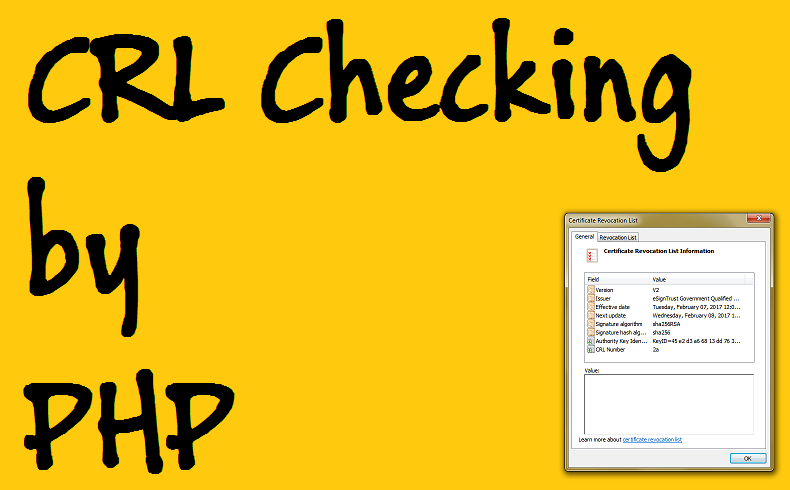 CRL Checking by PHP - 腮也木木 部落格